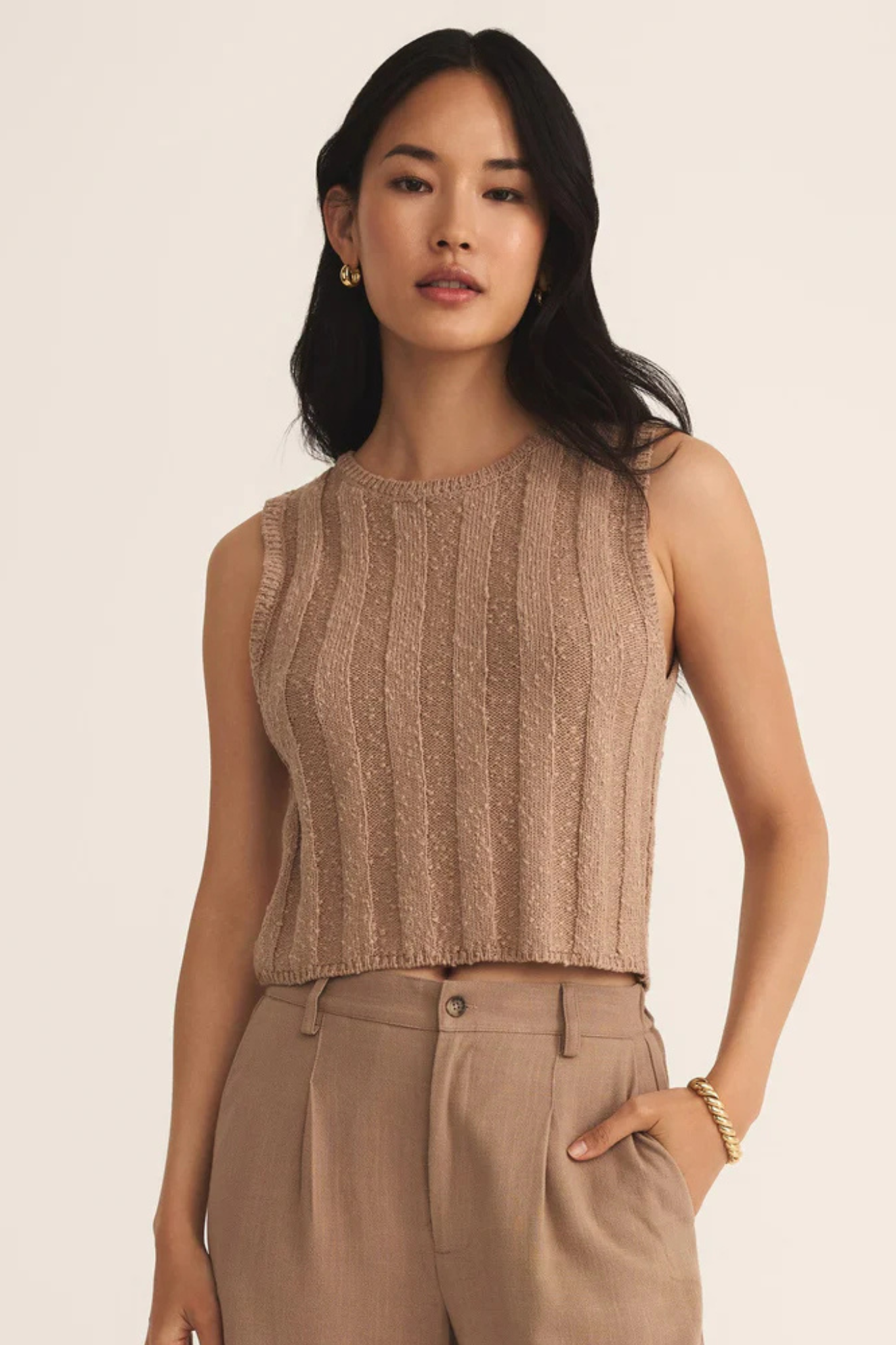 Z Supply: Calan Top in Iced Coffee - J. Cole Shoes