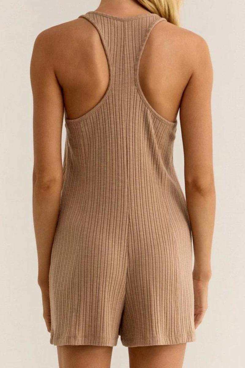 Z Supply: Island Hopper Romper in Iced Coffee - J. Cole Shoes