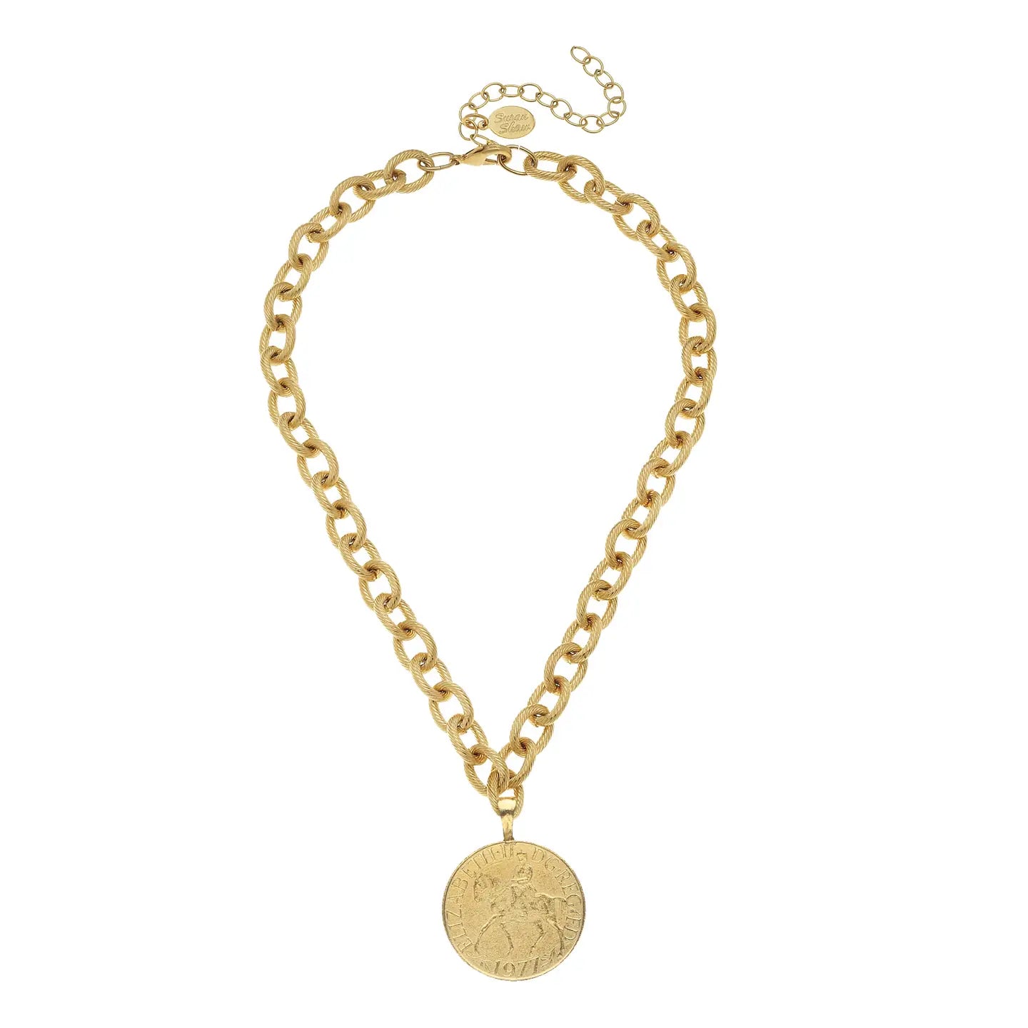 Susan Shaw: Queen Elizabeth II Equestrian Necklace - J. Cole Shoes