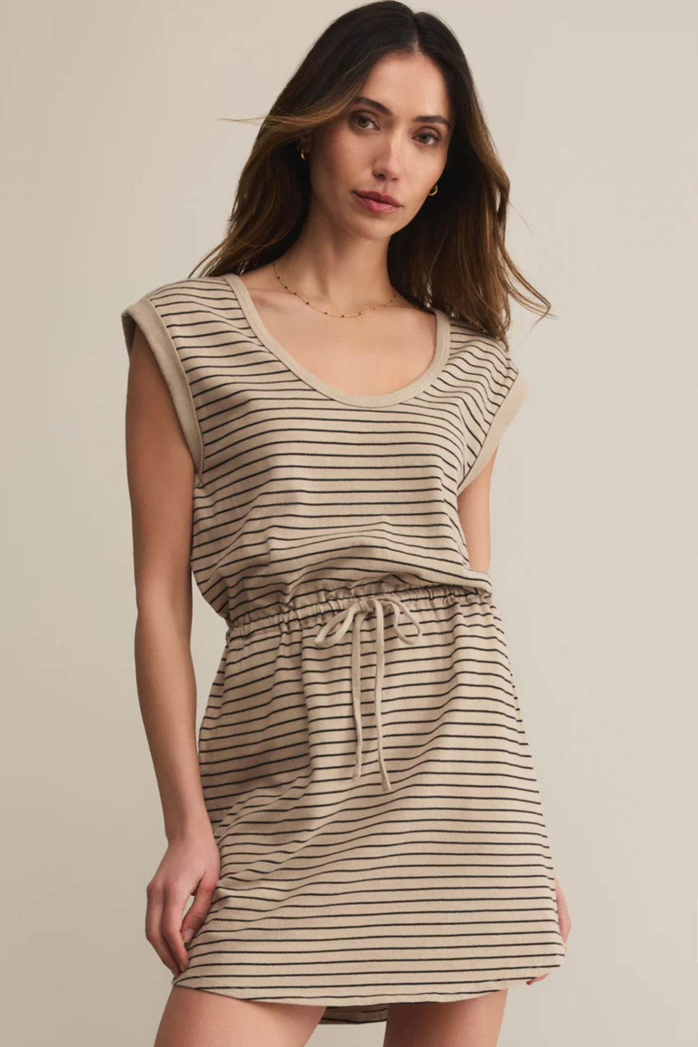 Z Supply: Dayshift Striped Mini Dress in Retreat - J. Cole Shoes