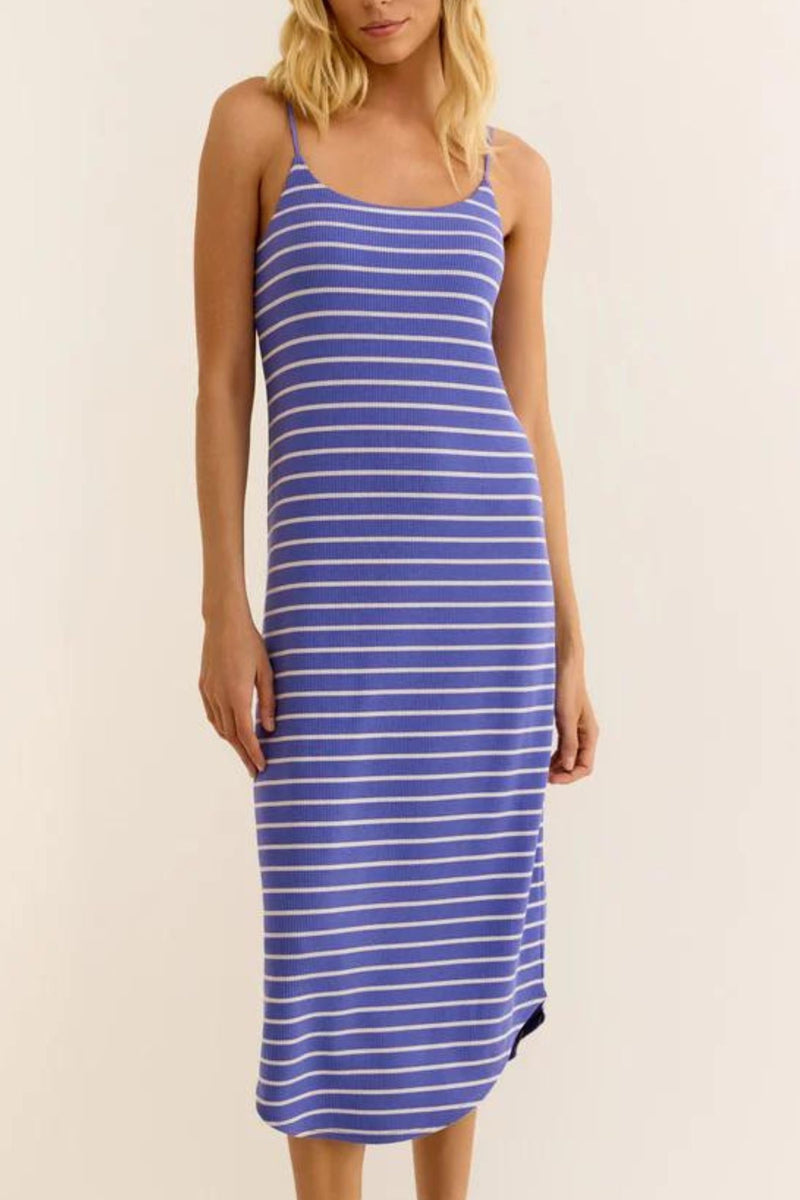 Daytime Stripe Dres in Baja Blue - J. Cole Shoes