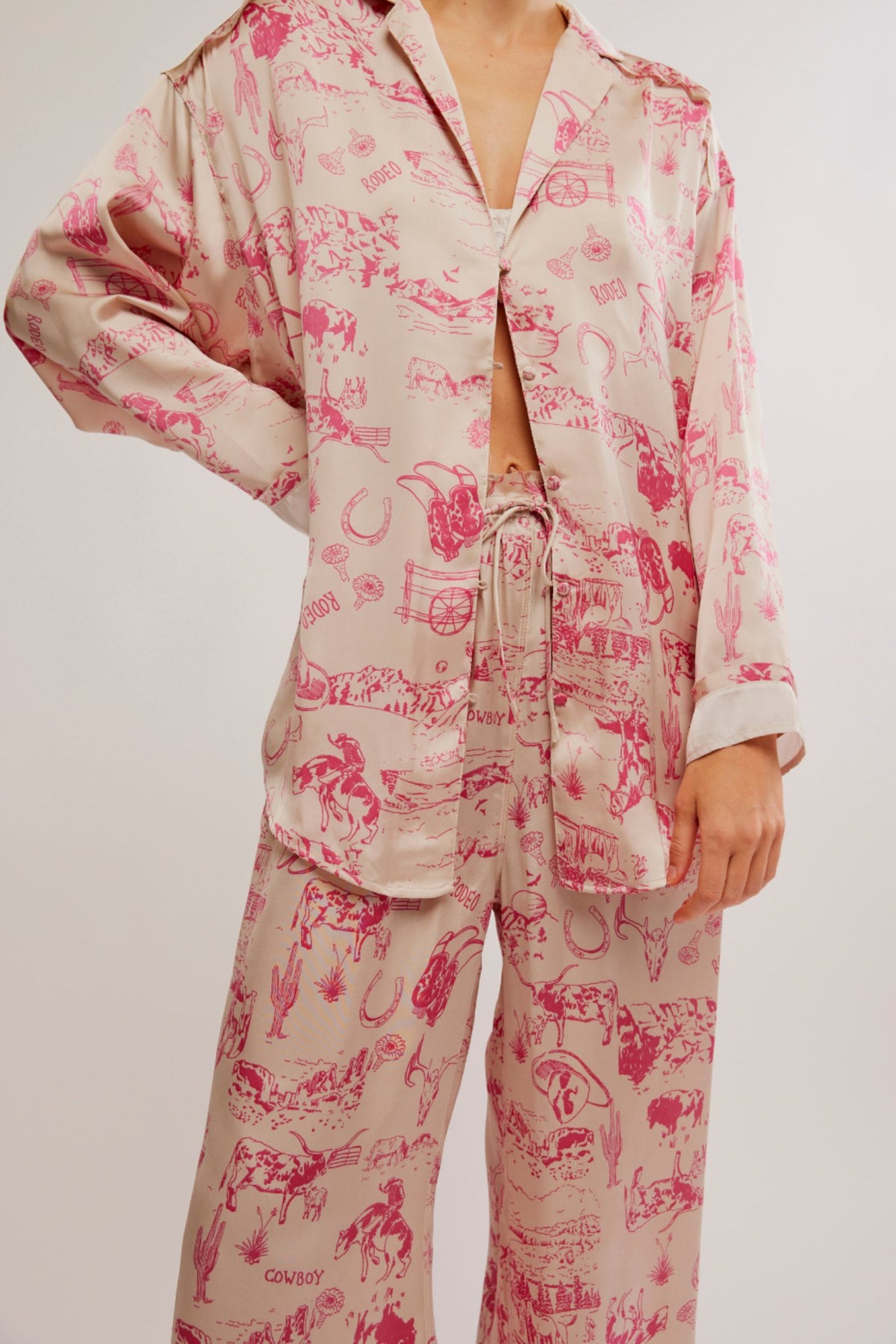 Dreamy Days Solid PJ Set in Tea Combo - J. Cole Shoes