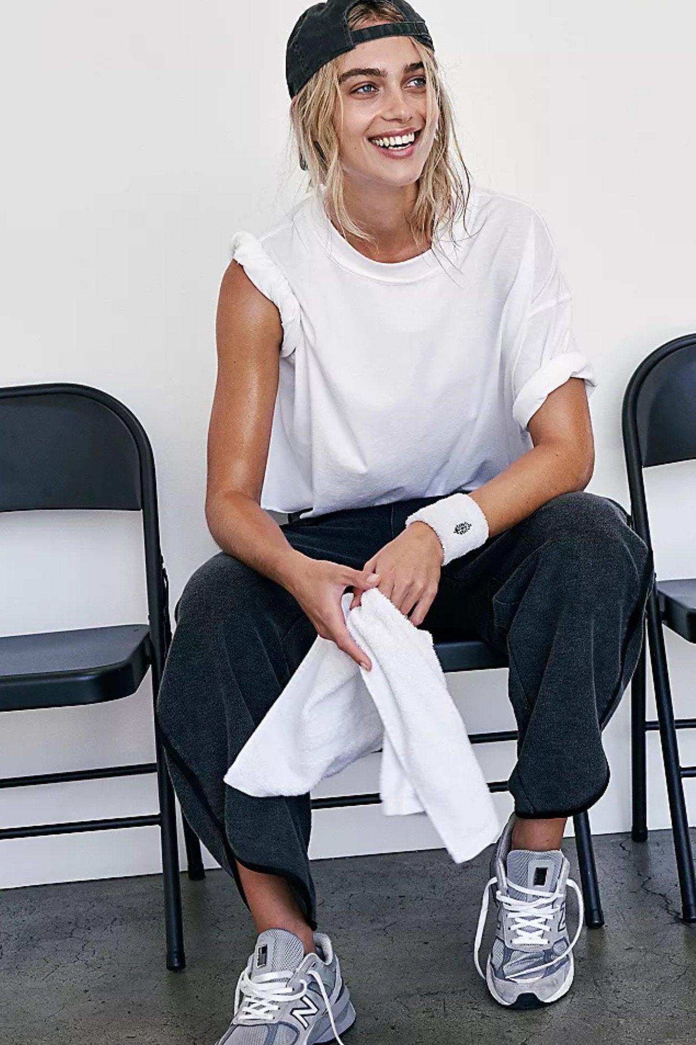 Free People: Inspire Tee in White - J. Cole Shoes