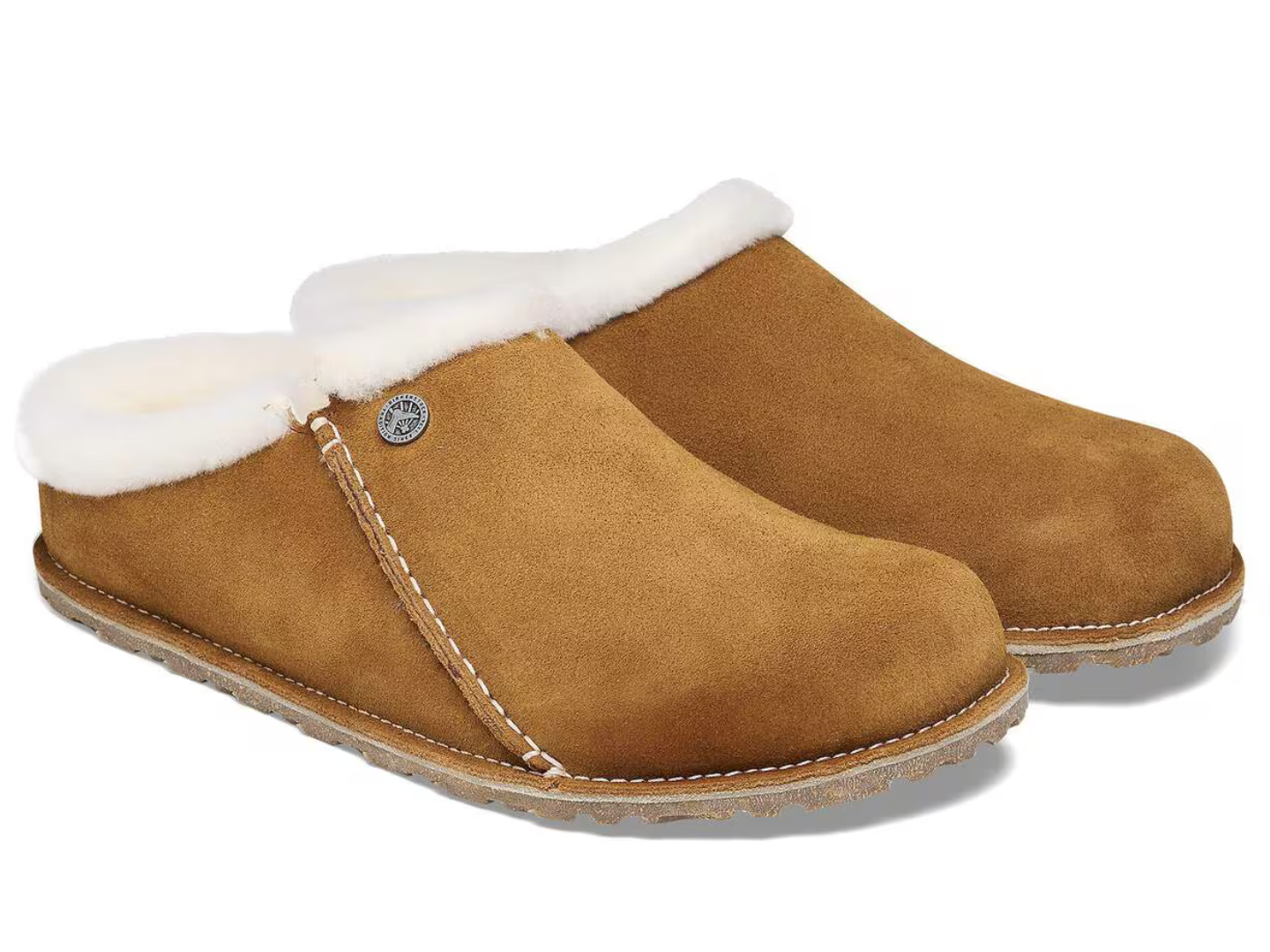 Birkenstock: Zermatt Premium Shearling Suede in Mink – J. Cole Shoes