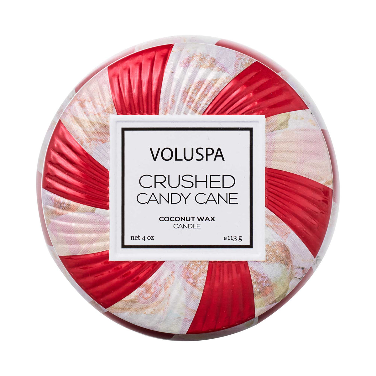 Voluspa: Crushed Candy Cane Mini Tin - J. Cole Shoes