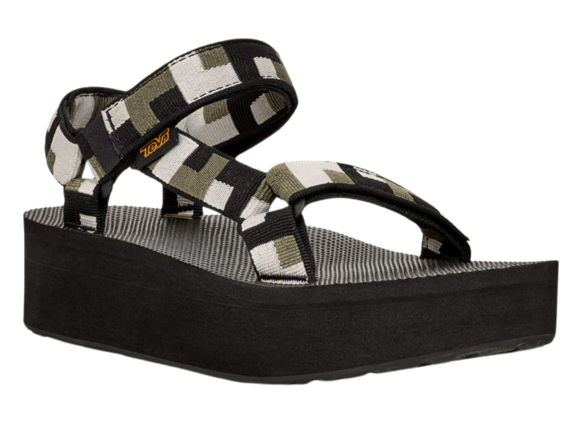 Teva: Flatform Universal Retro Shapes in Black - J. Cole Shoes